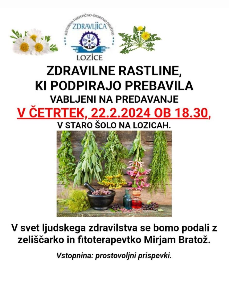 Predavanje: Zdravilne rastline, ki podpirajo prebavila - vipava.si